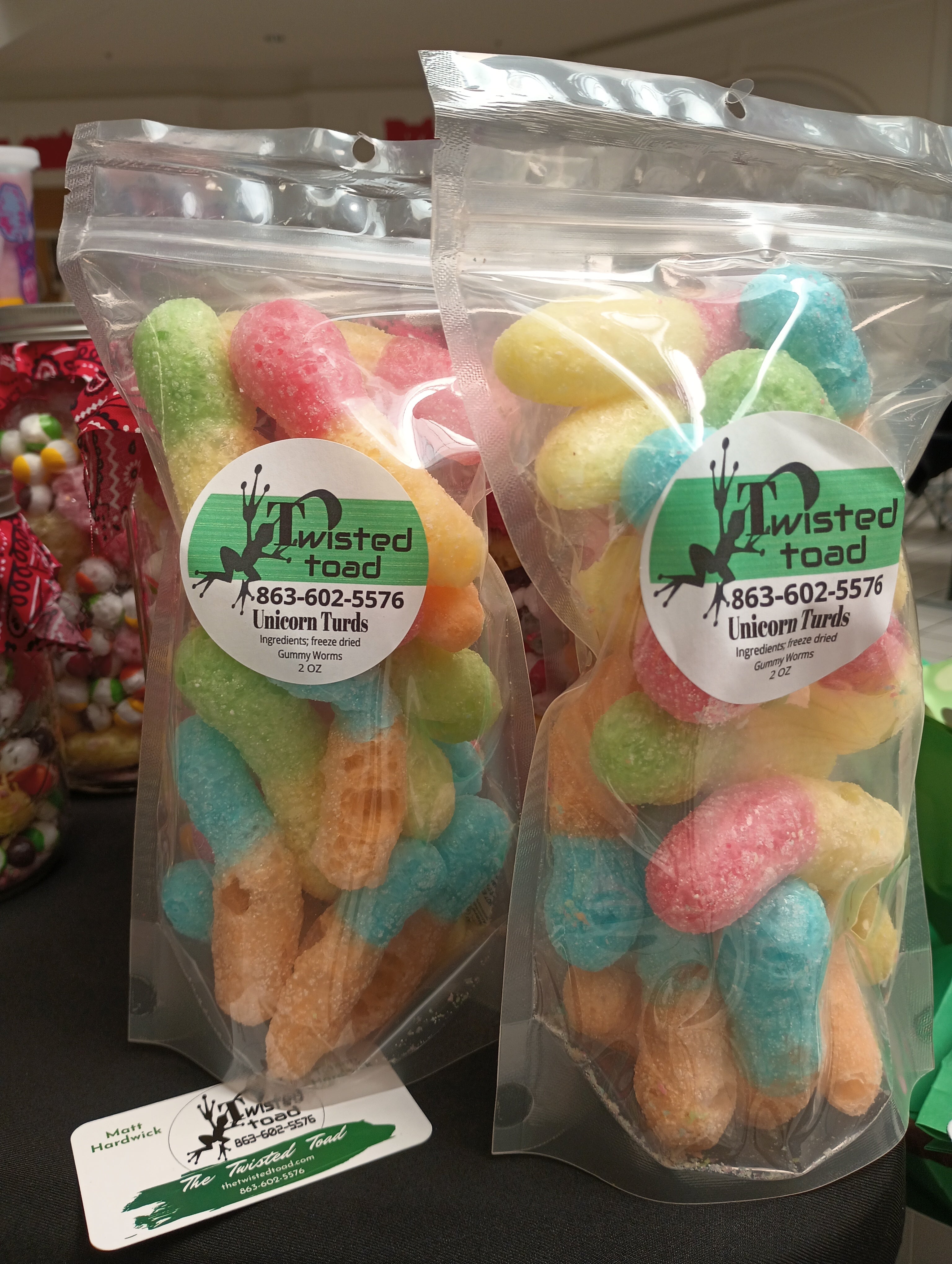 Unicorn Turds (freeze-dried sour gummy worms) – Twisted Toad